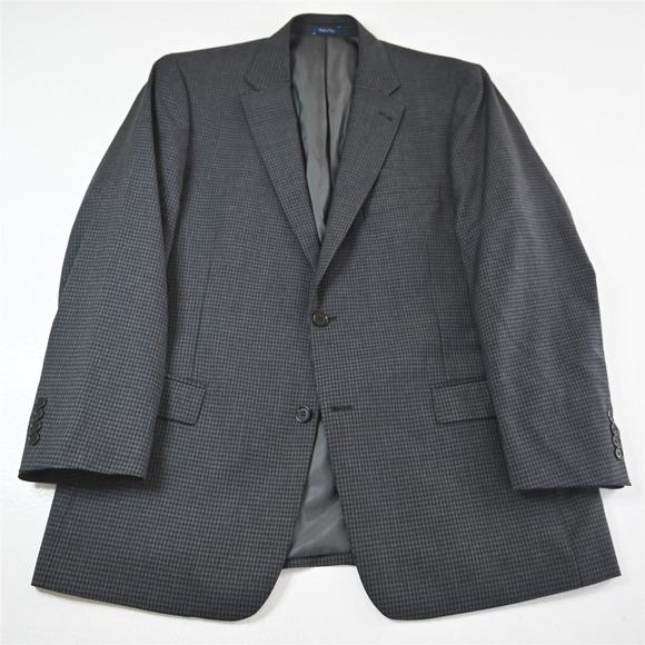 Turnbury | Suits & Blazers | Turnbury 44r Gray Check 0 Wool Mens Blazer ...